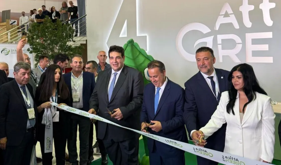 4η Attica Green Expo: Παπασταύρου και Λιβάνιος εγκαινίασαν την έκθεση